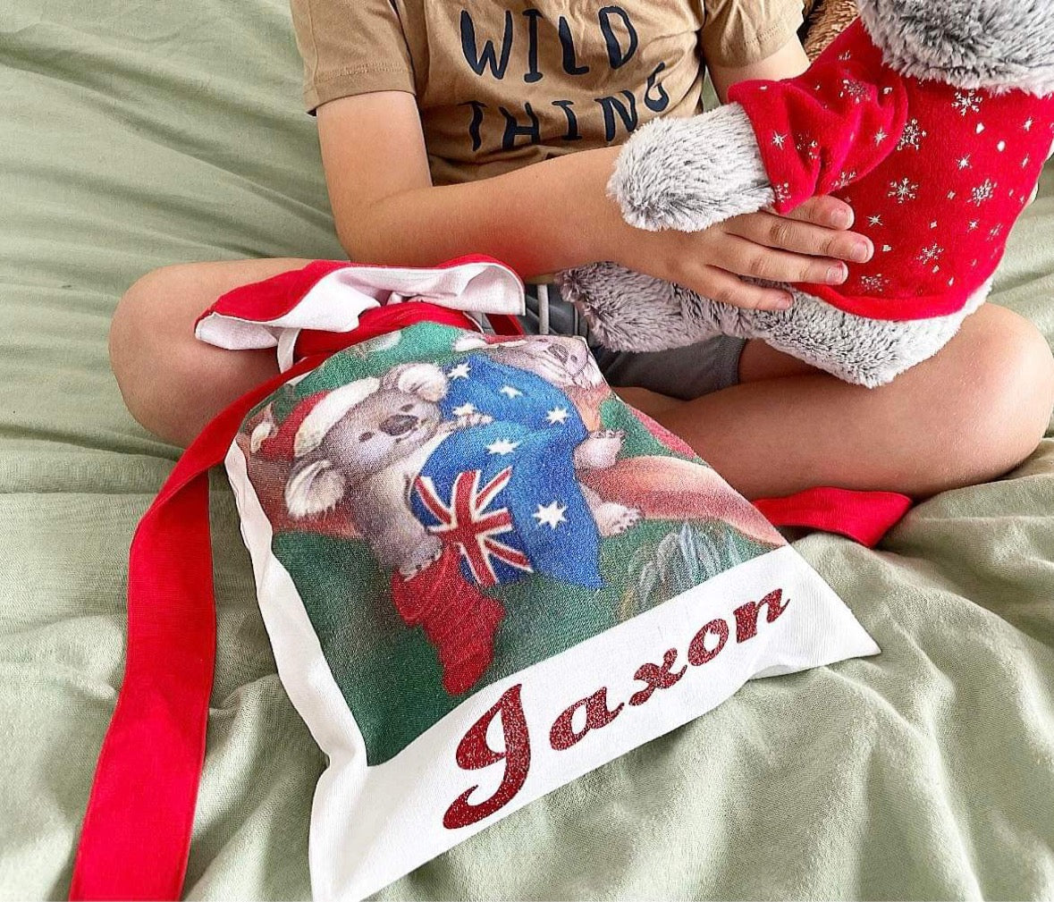 Personalised Santa Sacks – Chantal-ized & Beautified Creations